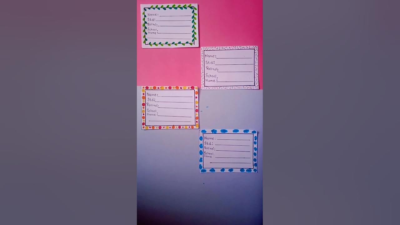Cute Handmade Name Slip craft craftideas diy crafting viral YouTube cute-handmade-name-slip-craft-craftideas-diy-crafting-viral-youtube