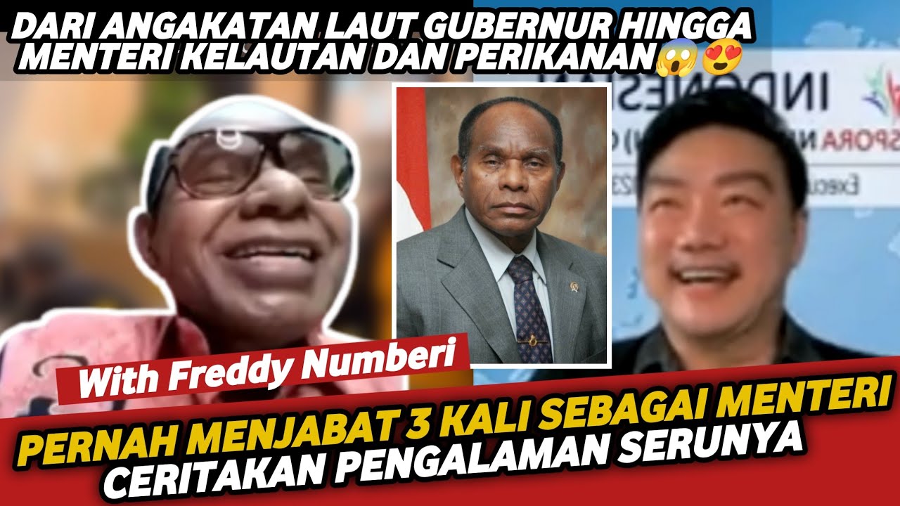 Freddy Numberi, pernah menjabat 3 kali sebagai menteri ceritakan ...