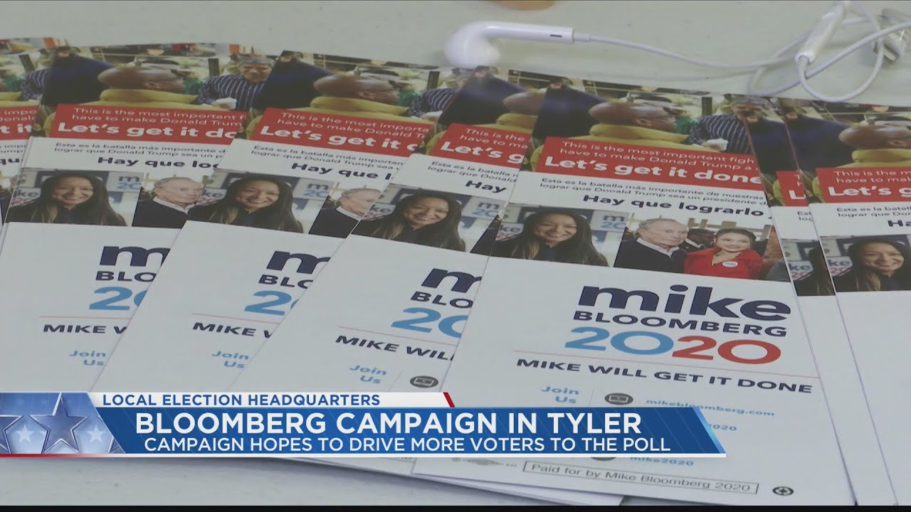 Bloomberg campaign speaks to Tyler voters about the upcoming election ...