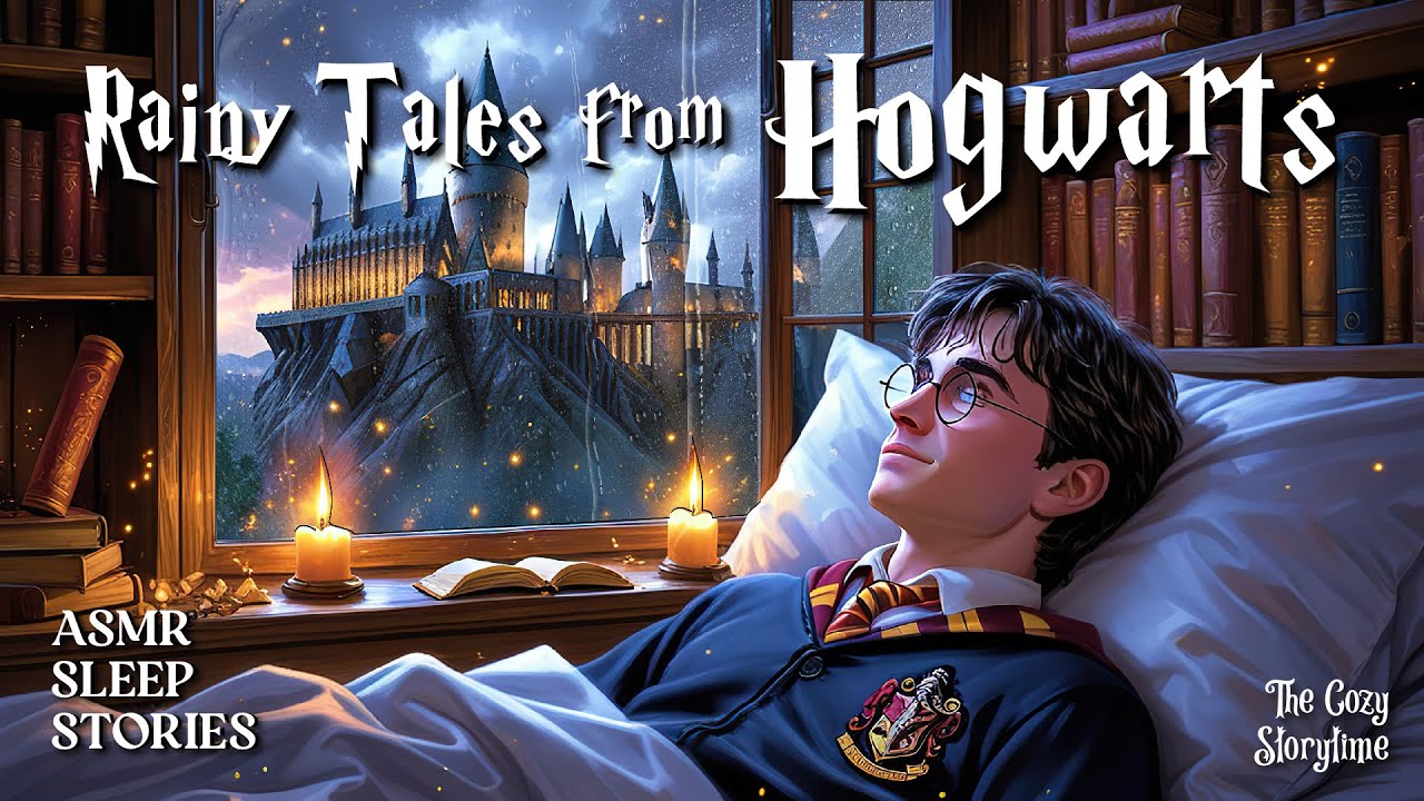 Magical Hogwarts Bedtime Story | Rainy Ambience for Relaxation & Sleep ...