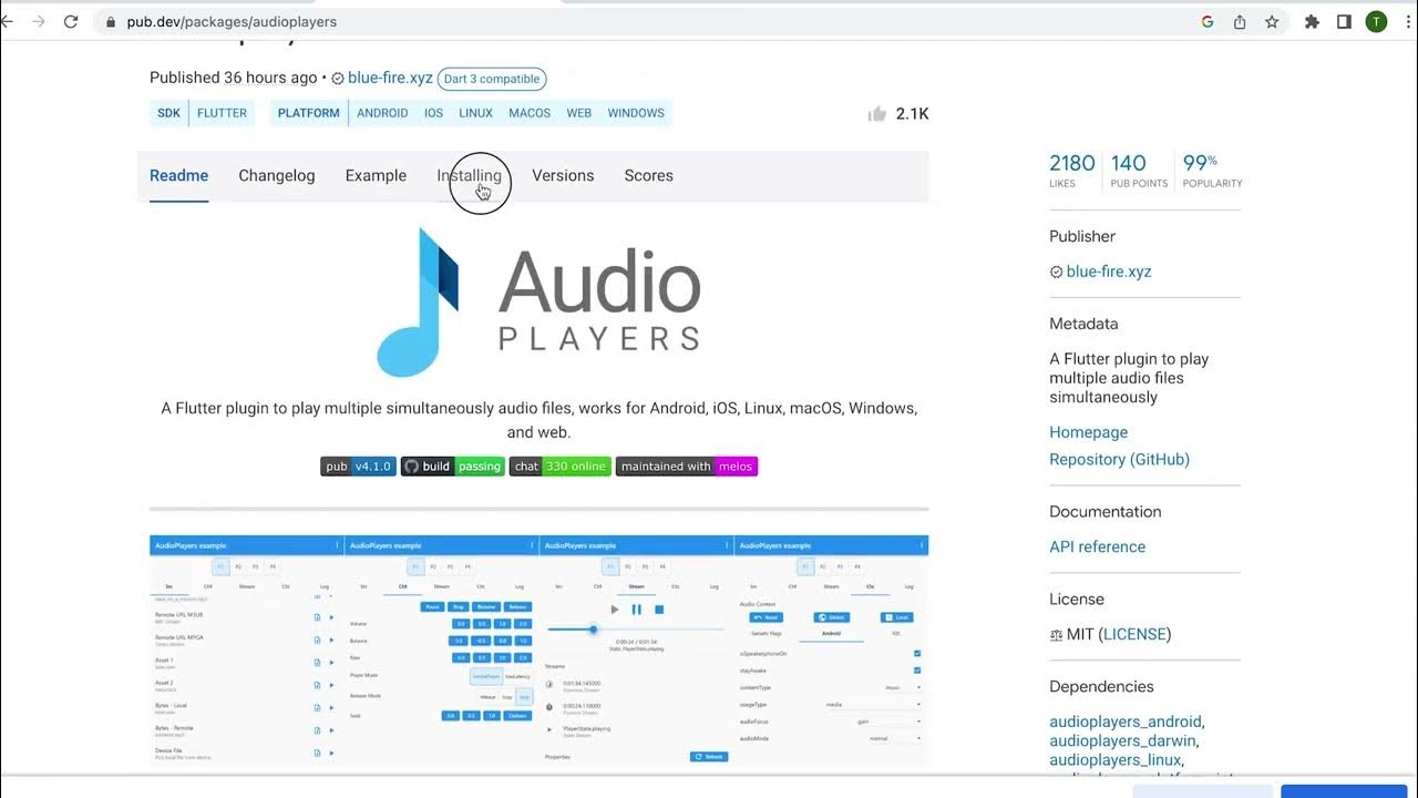 How To Play Audio From Network In Flutter Audio File From Url Tutorial Audioplayers