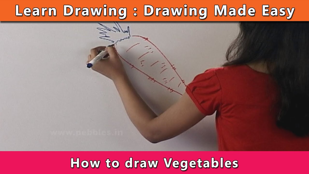 How to draw Vegetables | Learn Drawing For Kids | Learn Drawing Step By ...
