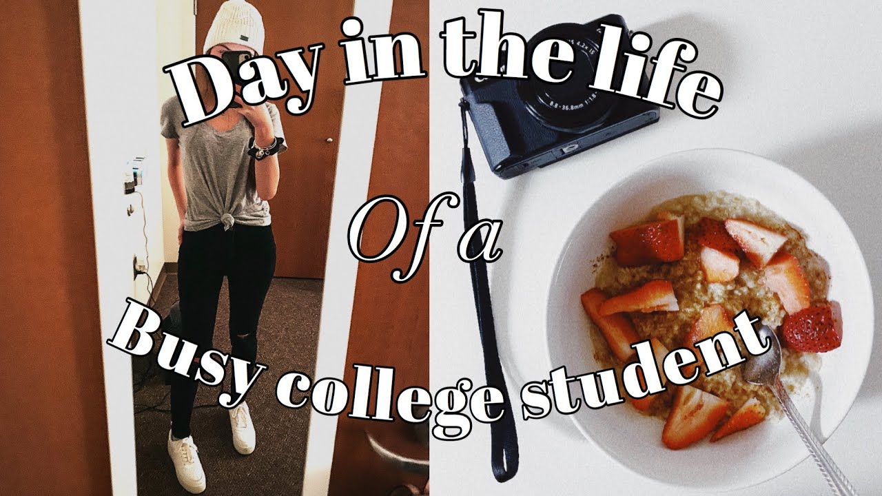 a VERY BUSY day in the life of a college student - YouTube