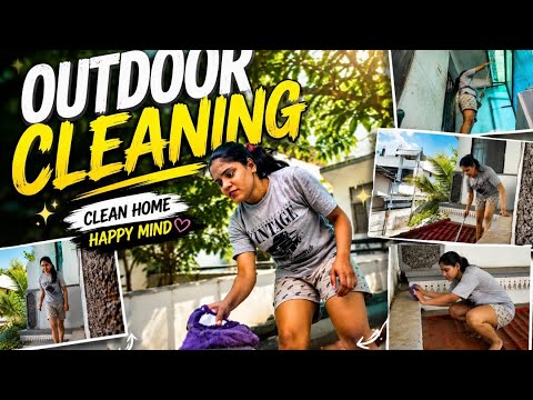 Outdoor Cleaning 🧹 | Daily Vlog ❤️ | Keziasvlog