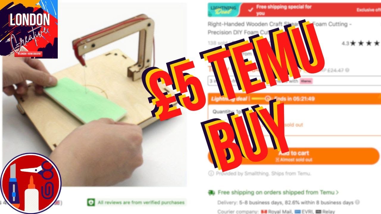 The £5 TEMU FOAM CUTTER - YouTube