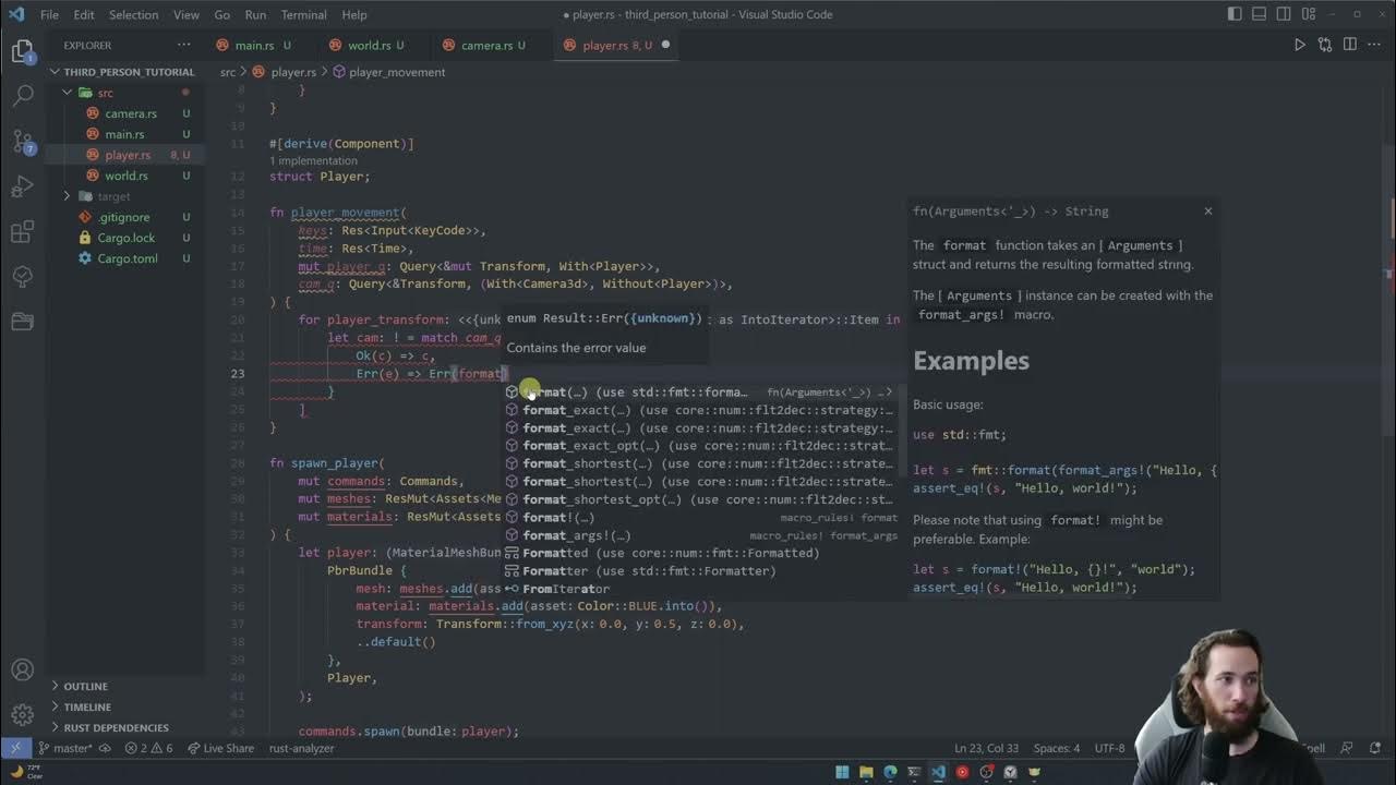 Bevy 3d Third Person Tutorial | Part 3 | Movement Controls - YouTube