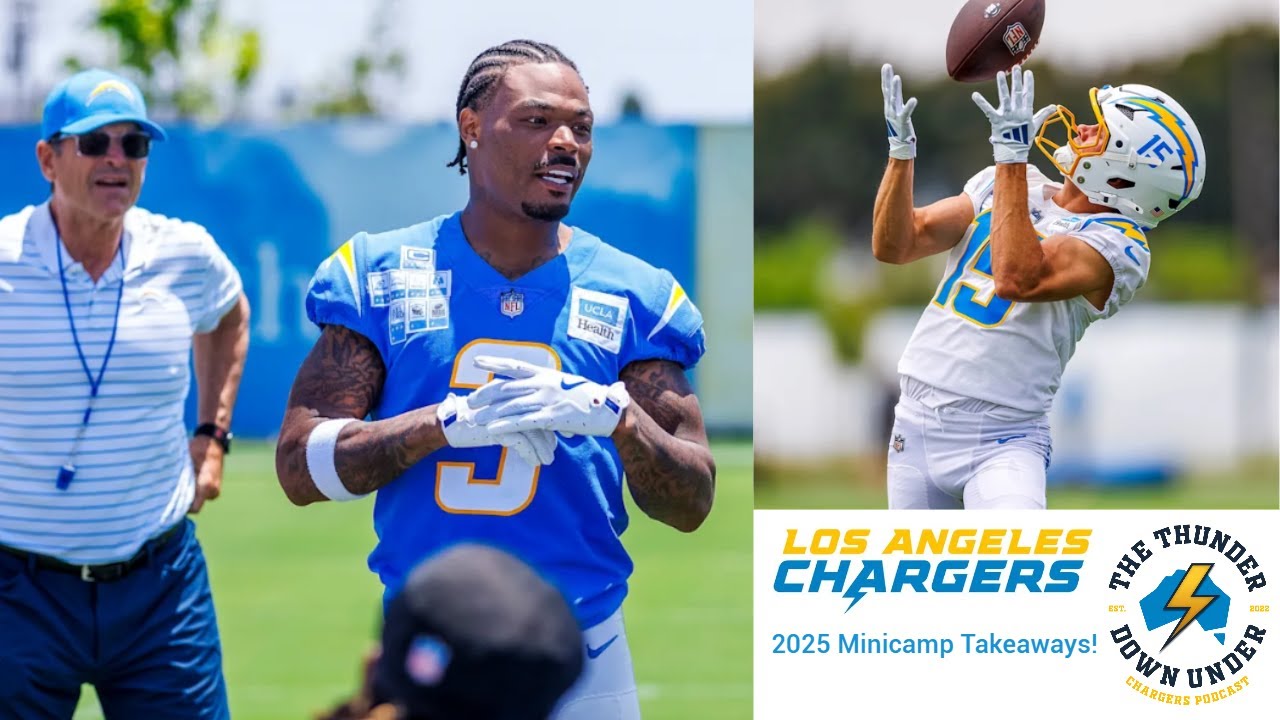 Chargers 2025 Minicamp Takeaways! - YouTube
