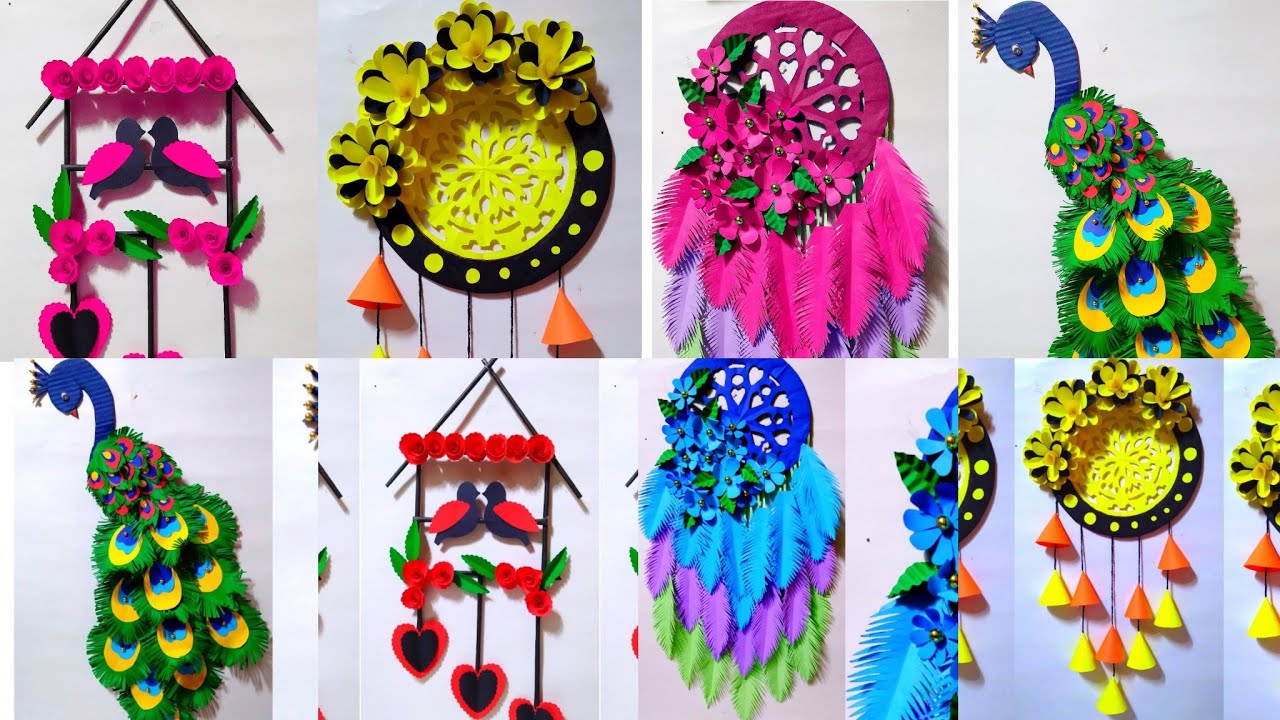 wall hanging / beautiful wall decoration ideas / a4 biththi sarasili ...