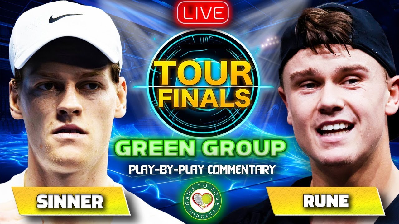 SINNER vs RUNE | ATP Finals 2023 | LIVE Tennis Play-By-Play Stream ...