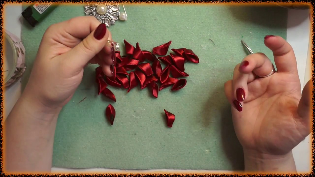 How To Make Brooches From Fabric at home - YouTube