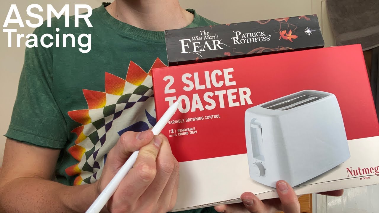 ASMR • Random Object Tracing, Fingertip Tapping, Whispers, Word Repetition & Tracing - YouTube