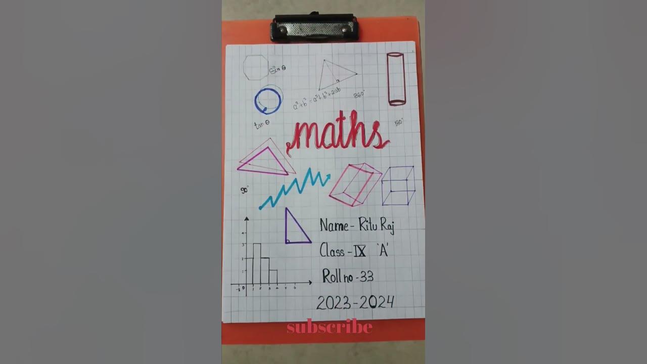Border design for Maths project Front page design Handmade project ...
