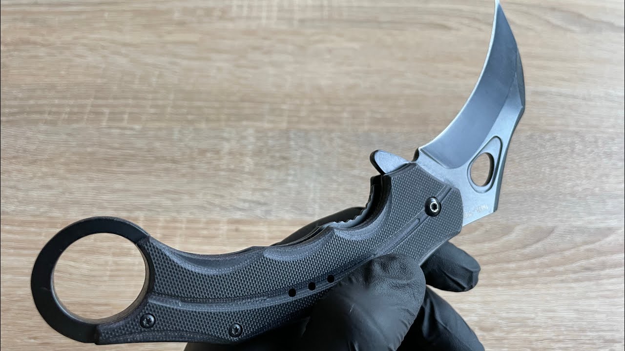 Cutit G 10 Karambit Miltec - YouTube