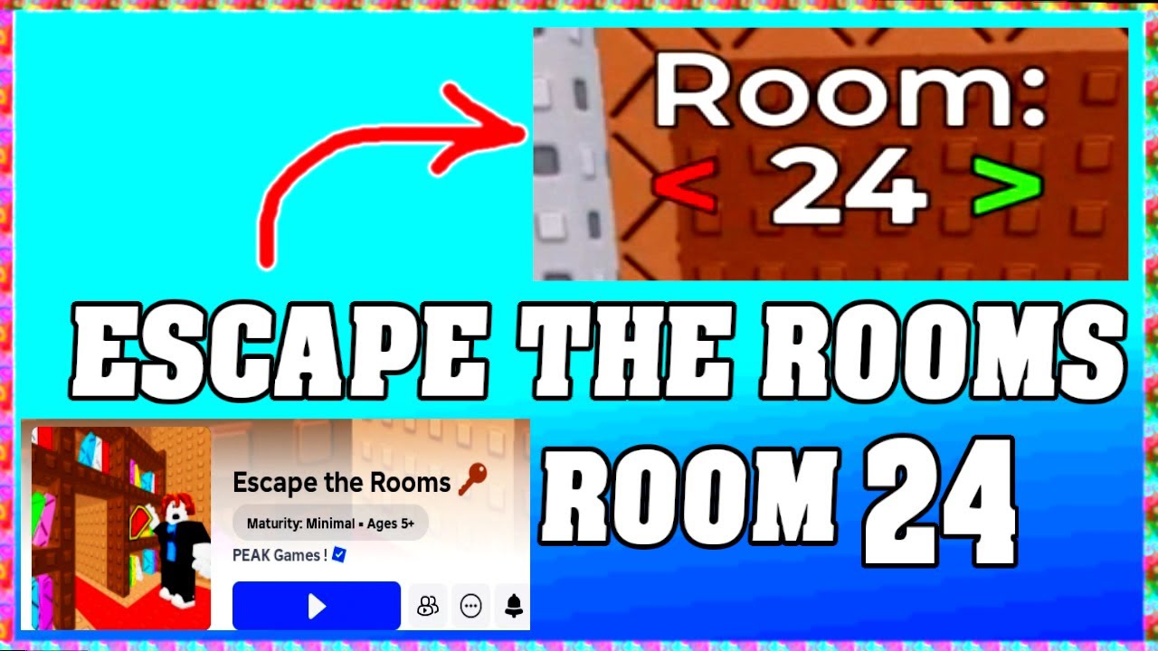 ROOM 24 ESCAPE THE ROOMS Roblox Walkthrough [Full Guide English] - YouTube