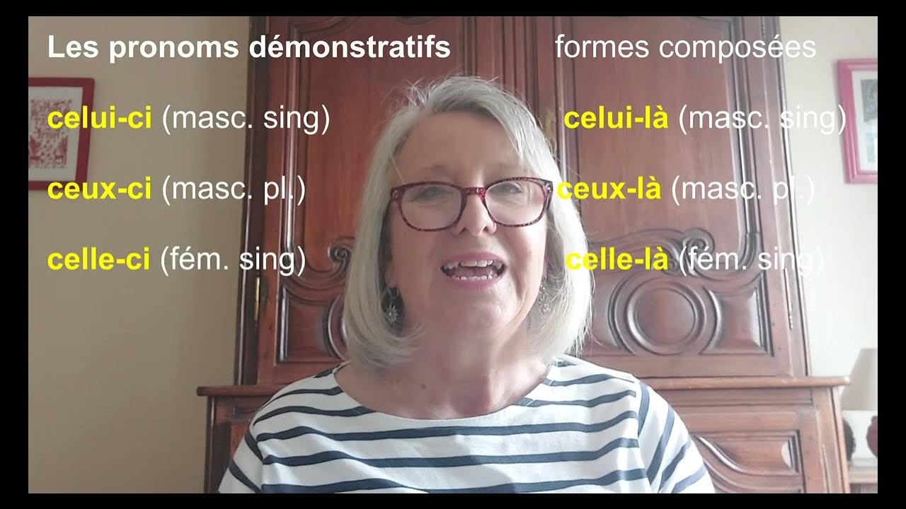 LES ADJECTIFS ET PRONOMS DEMONSTRATIFS - YouTube