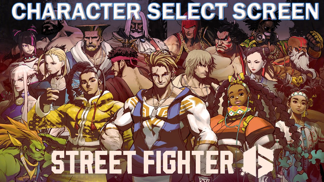 Street Fighter 6 PS5 4K Character Select Screen - YouTube