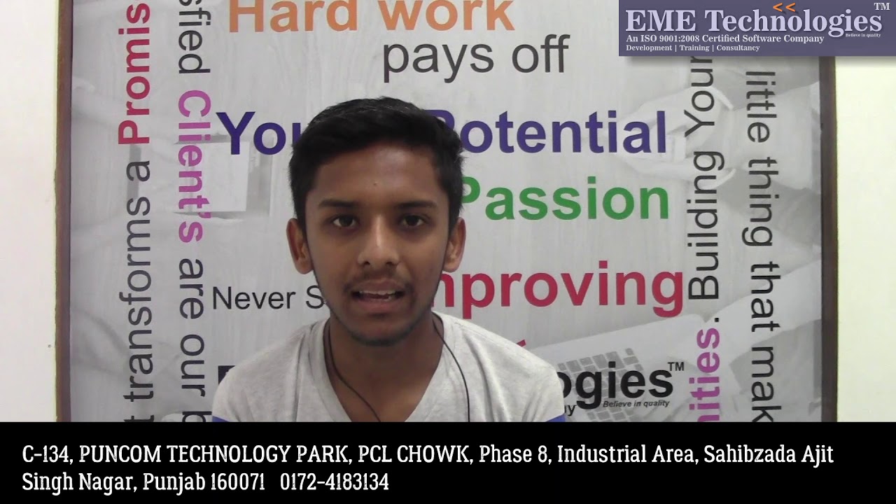 Embedded System Training in Mohali | GP Kangra | Student Feedback | Mridul - YouTube