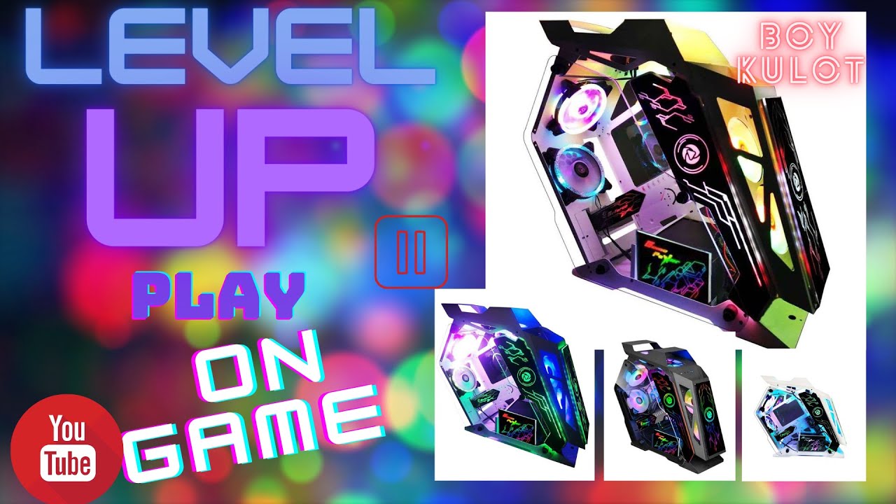 RGB THUNDER 01 WHITE ROBOT DESIGN GAMING CASE - YouTube