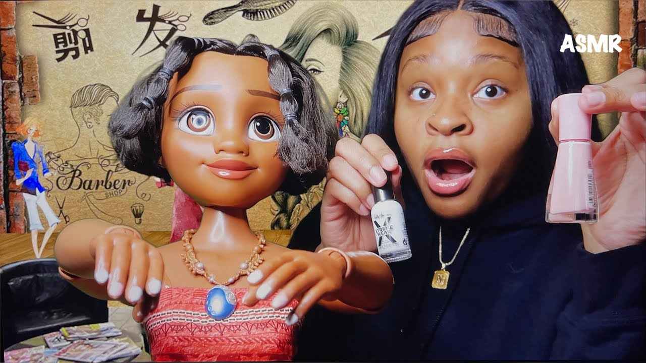 ASMR | Ghetto Nail Salon Role Play W/ Gum Chewing! 💅🏽 - YouTube