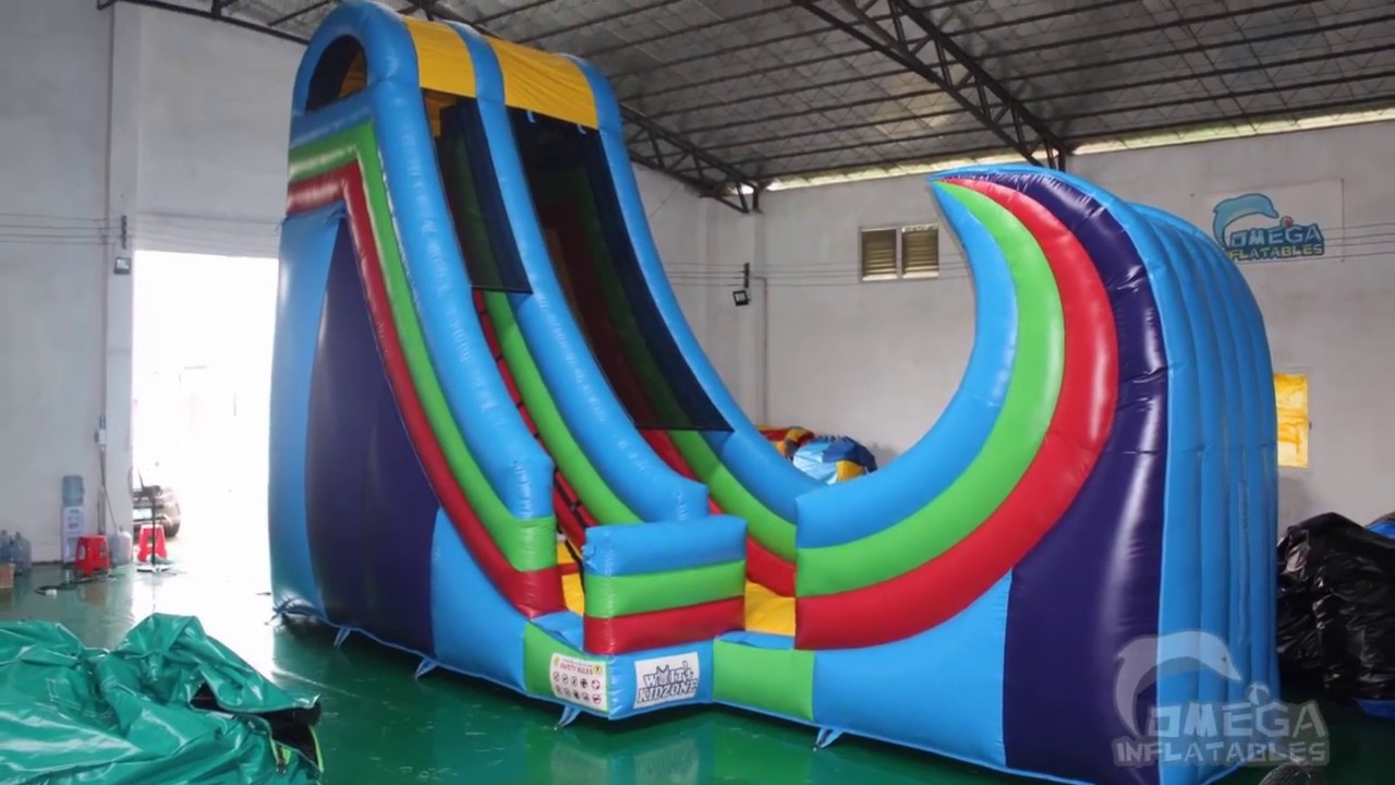 21FT Rampage Wet Dry Slide - YouTube