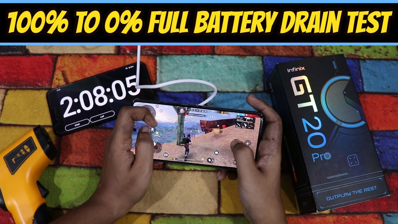 Infinix GT 20 Pro 100% to 0% Full Battery Drain Test | Infinix GT 20 ...