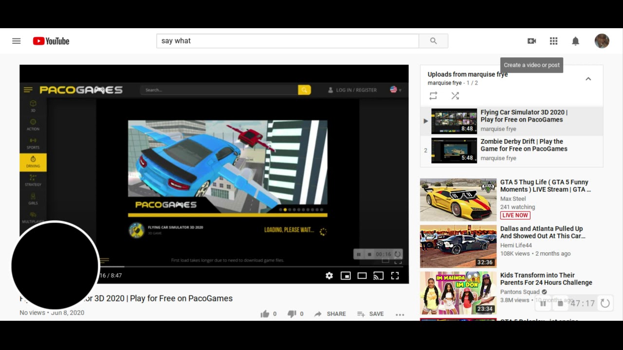 Flying Car Simulator 3D 2020 | Play for Free on PacoGames - YouTube - YouTube