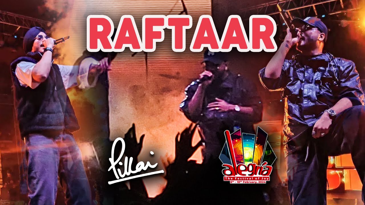 Raftaar Singing Sheikh Chilli, All Black, Ghana Kasoota at Alegria 2024 ...