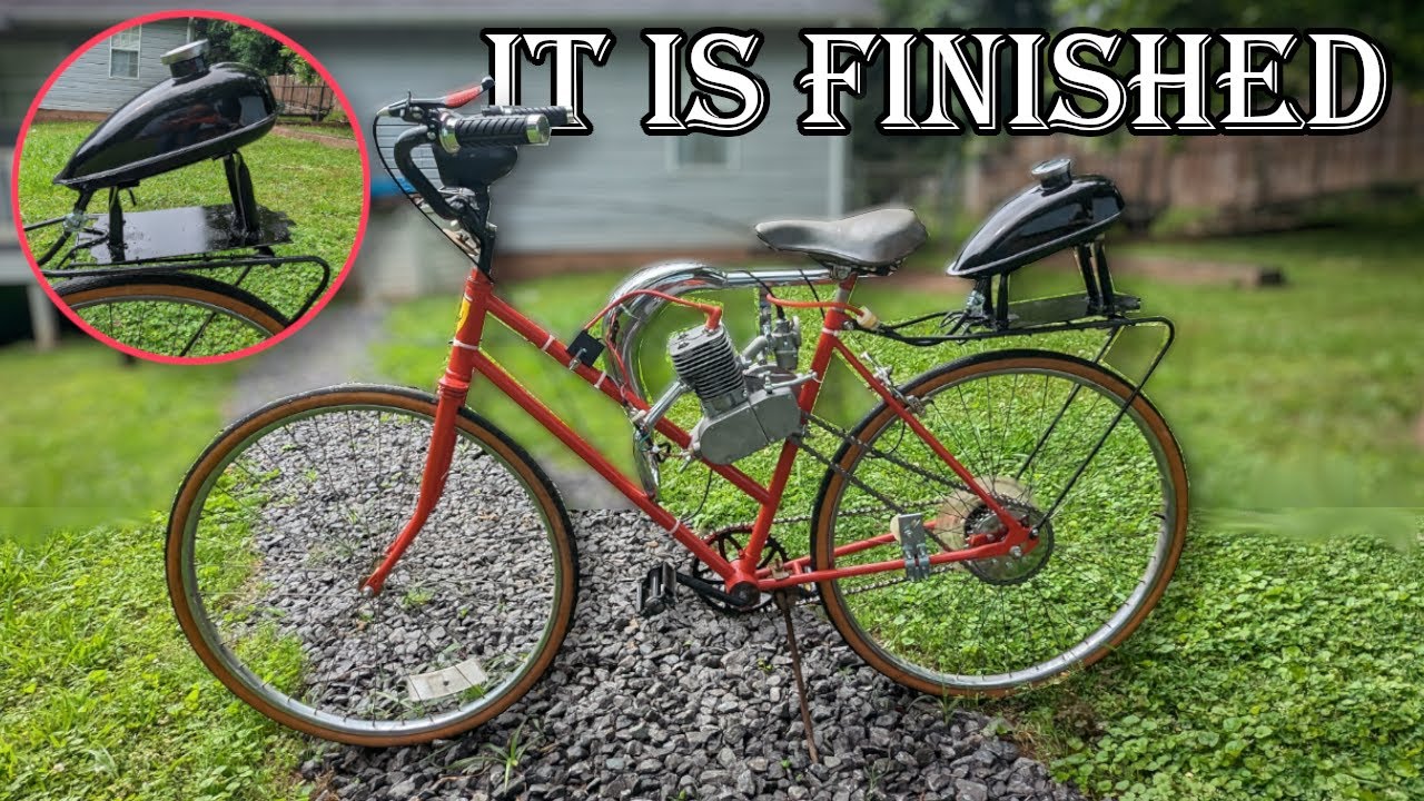 100cc Motorized Bike Build (Part 6) - YouTube