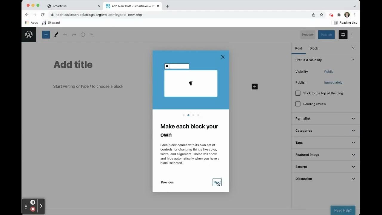 How to Use Edublogs in Your Classroom: The Teacher's Guide - YouTube