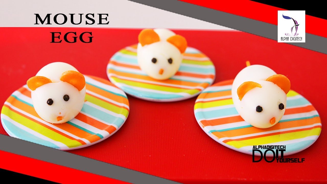 How to Make a Boiled Egg Mouse| Fun Food Tutorial | DIY for Kids ...