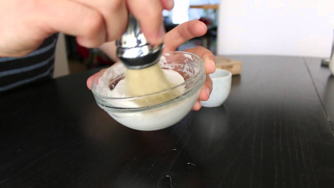 Mitchell's Wool Fat Shaving Soap - Distilled Water - YouTube