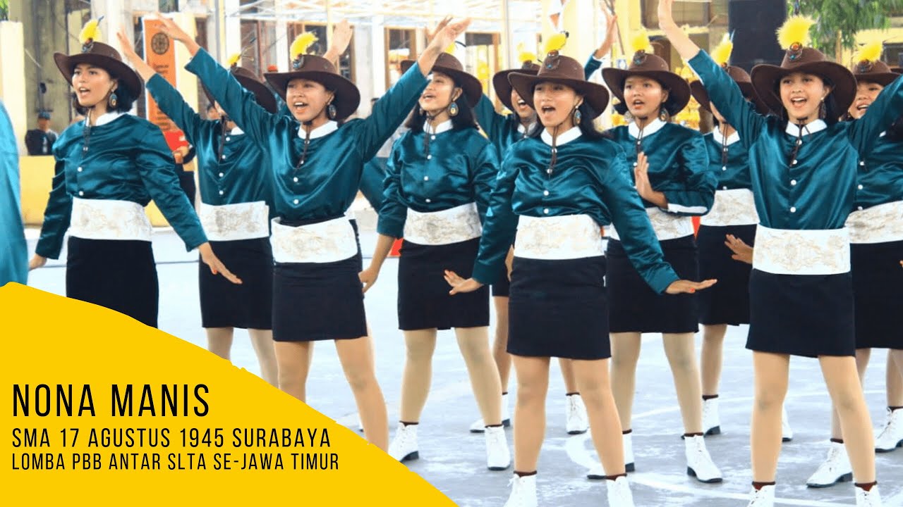 TARI SAMAN PAPBRASTAG (NONA MANIS) SMA 17 AGUSTUS 1945 Surabaya Lomba ...
