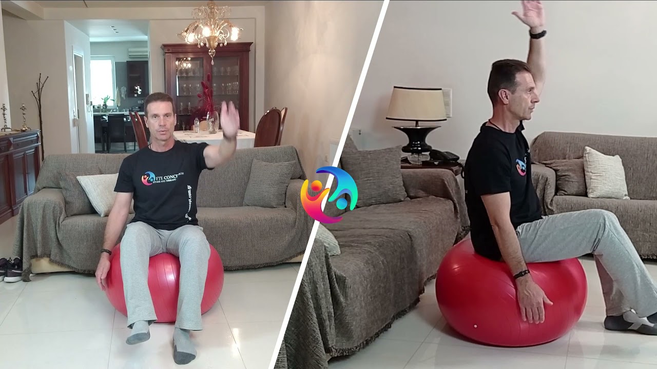 ΙΣΟΡΡΟΠΙΑ ΣΕ FIT BALL ΚΑΘ. ΘΕΣΗ ΜΕ ΑΡΣΗ ΤΟΥ ΕΝΟΣ ΠΟΔΙΟΥ ΚΑΙ ΚΙΝΗΣΗ ΤΟΥ ...