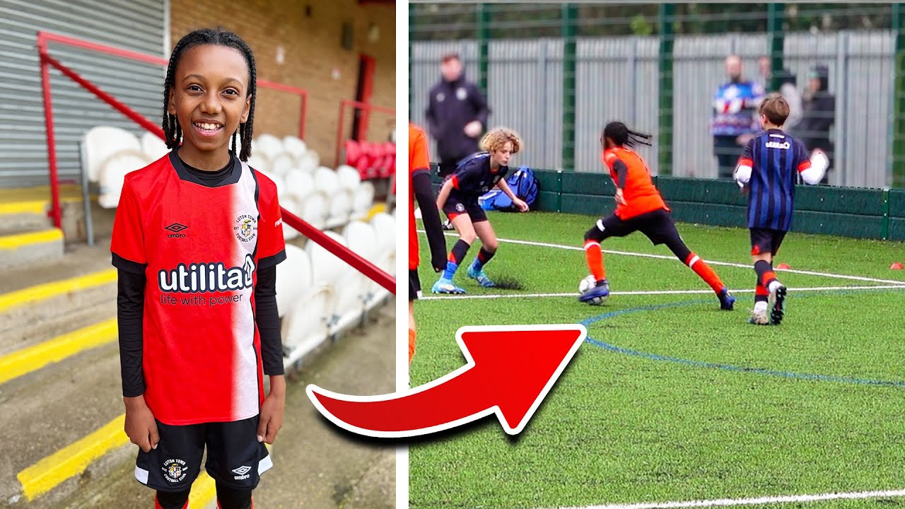 I PLAYED FOR LUTON TOWN FC ACADEMY & SCORED! - YouTube