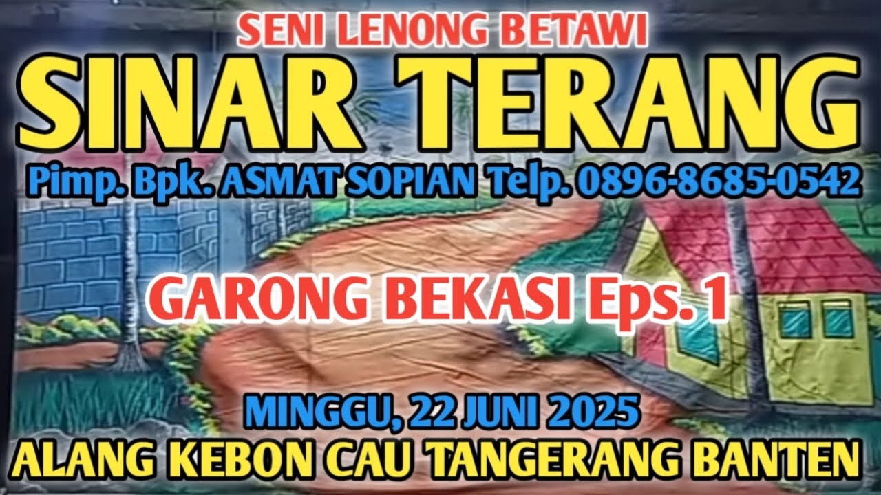 TRAGEDI PERAMPOKAN DI DAERAH BEKASI || KESENIAN LENONG SINAR TERANG ...