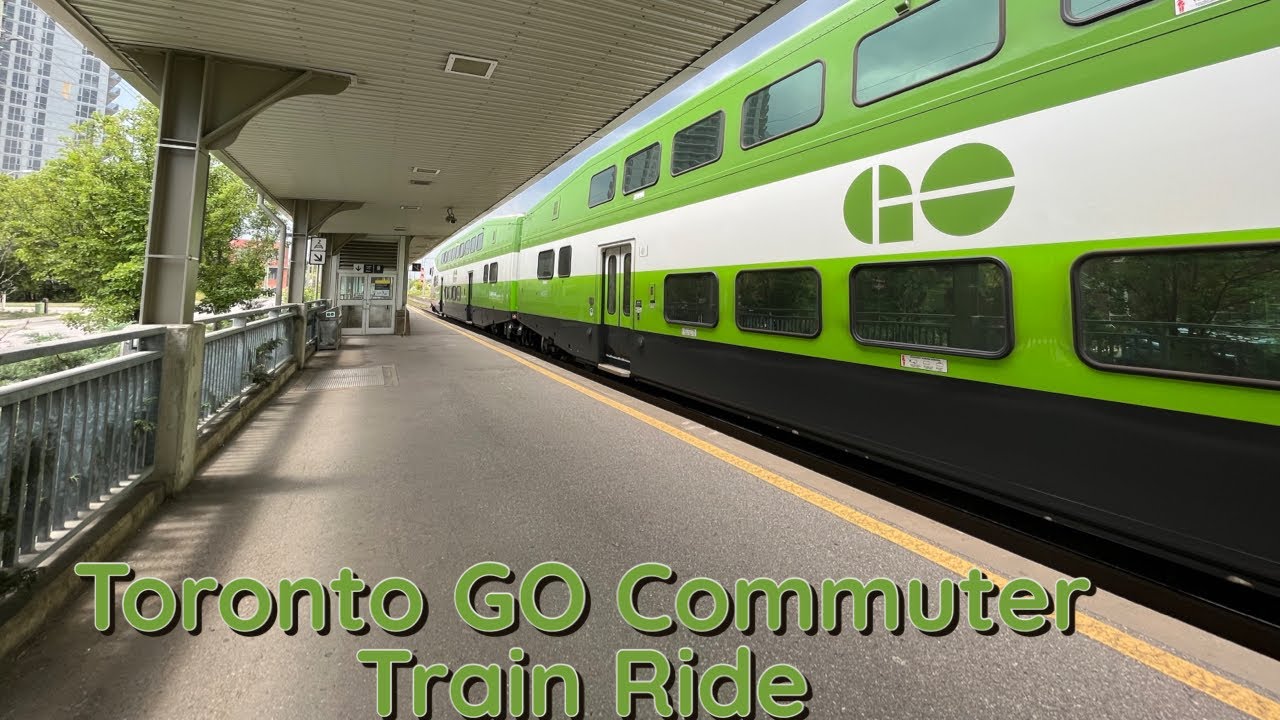Toronto GO Commuter Train Ride From Union to Brampton Station 8/16/2022 ...