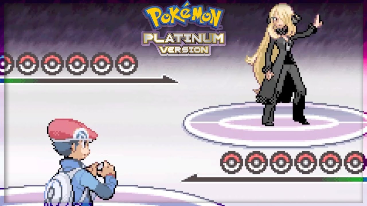 Champion Cynthia Battle! - Pokémon Platinum Version - YouTube