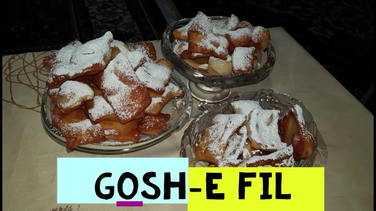 Gosh-e Fil (oreille d'éléphant) - pâtisserie perse - Parmidise (recette ...