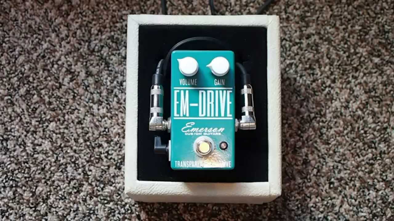 Emerson Custom Guitars EM-Drive Transparent Overdrive - YouTube