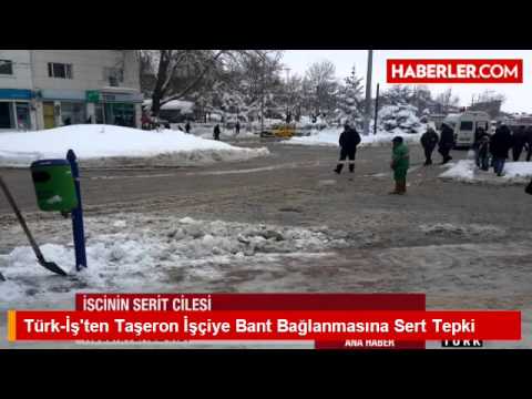 Türk-İş'ten Taşeron İşçiye Bant Bağlanmasına Sert Tepki