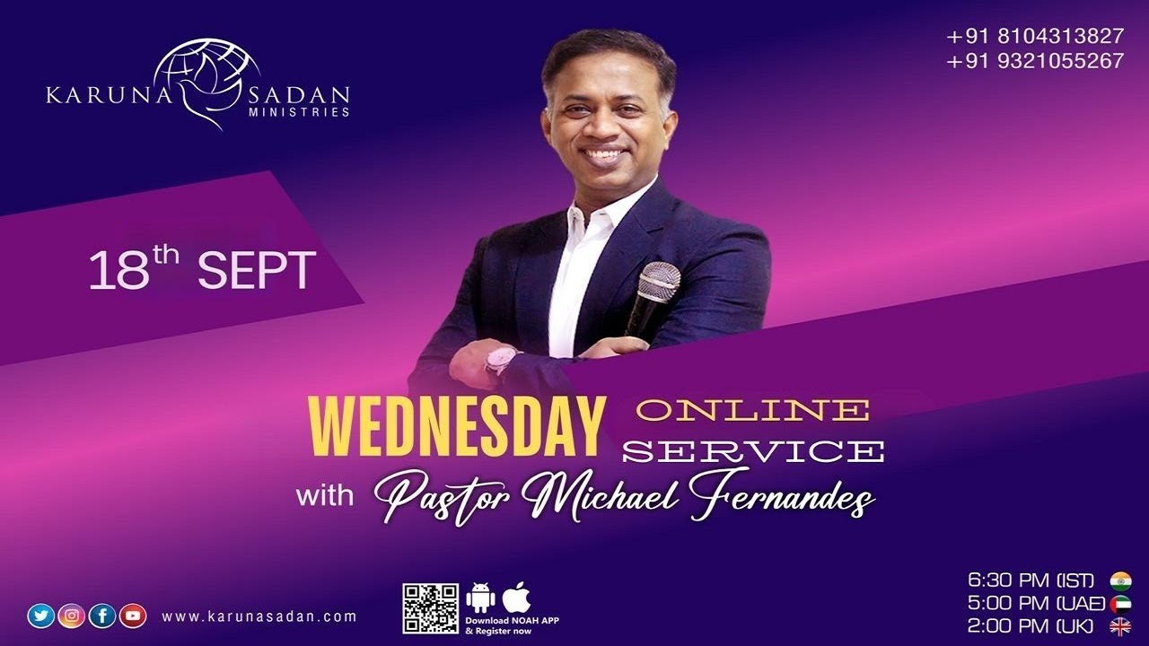 20240918 | KSM | Wednesday Online Service | LIVE | Pastor Michael Fernandes - YouTube