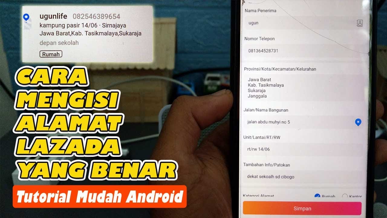 CARA MENGISI ALAMAT LAZADA YANG BENAR - YouTube