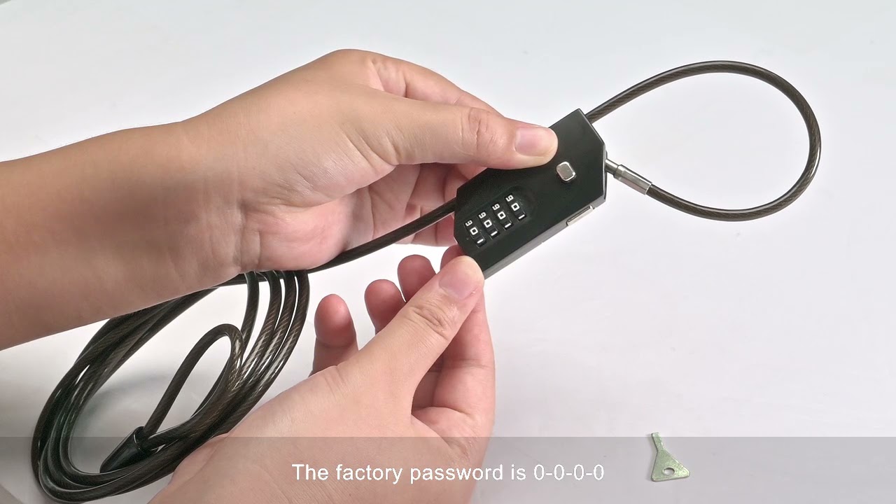 How to use trail cameras security cable lock? - YouTube
