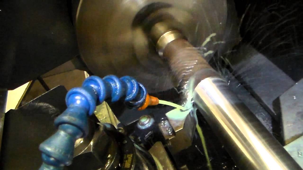 CNC turning cylindrical spare parts on CNC Lathe - YouTube