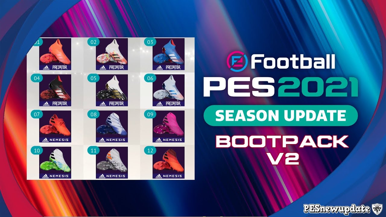 PES 2021 New Boot Pack V2 by Ziyech - YouTube
