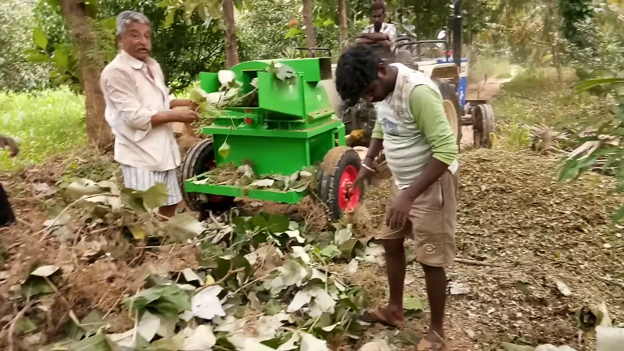 Tractor operated pulverizer machine - YouTube