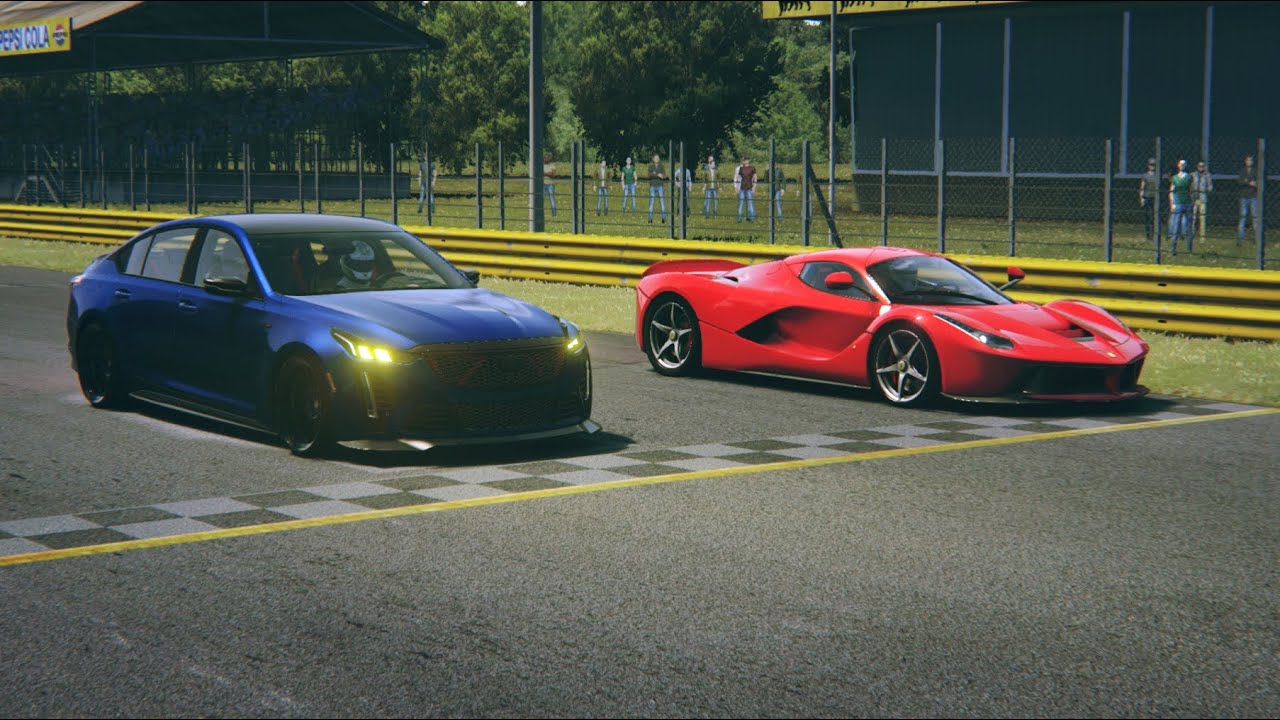 Tuned Cadillac CT5 V Blackwing 2023 vs Ferrari LaFerrari 2015 at Monza ...