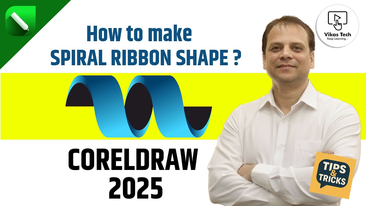 How to Create 3D Ribbon Design in CorelDRAW - YouTube