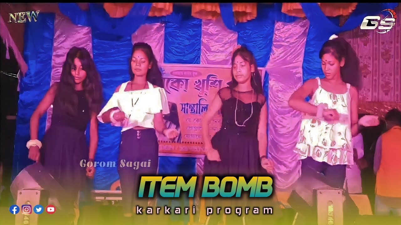 ITEM BOMB FULL VIDEO | SANTALI STAGE PROGRAM DANCE VIDEO | Gorom Sagai ...