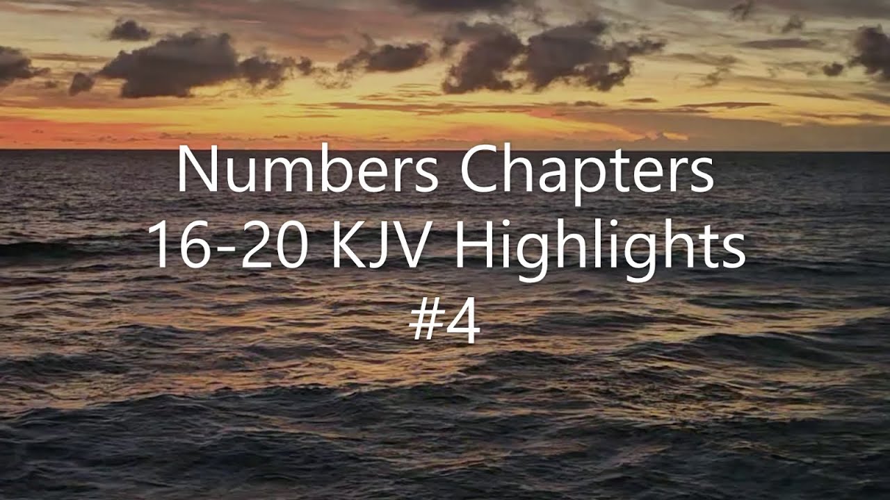 Numbers Chapters 16-20 KJV Highlights #4 - YouTube